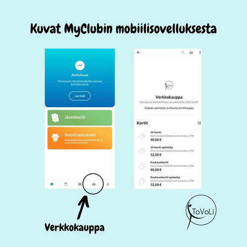 Korttimyynti - Toijalan Voimistelu ja Liikunta ToVoLi ry