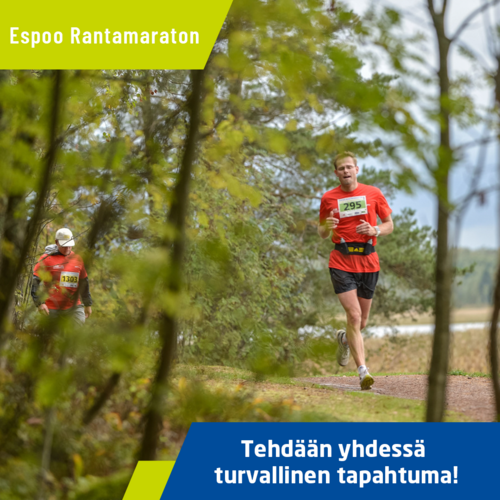 Tapahtuman turvaohjeet - Espoo Rantamaraton
