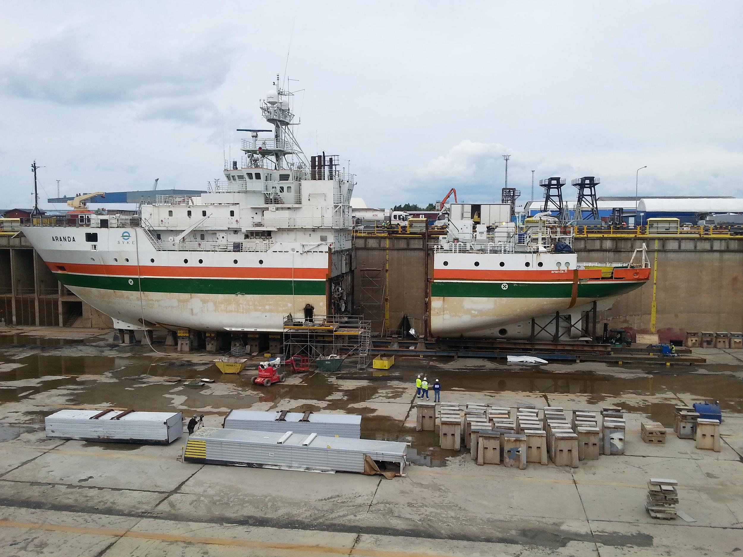 Marine research vessel Aranda undergoes a complete refurbishment - FINMARI
