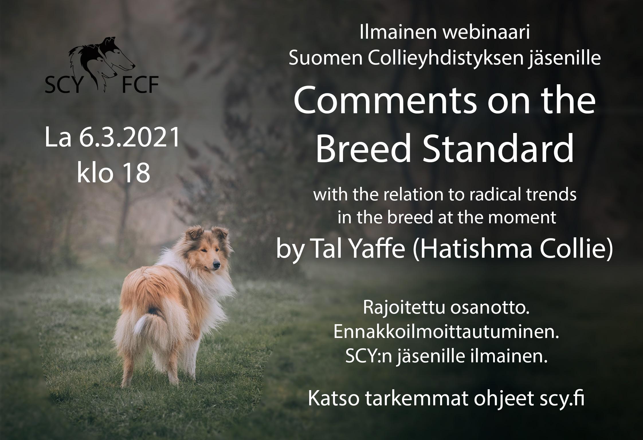 Webinaari: Tal Yaffe - Comments on the Breed Standard - Suomen ...