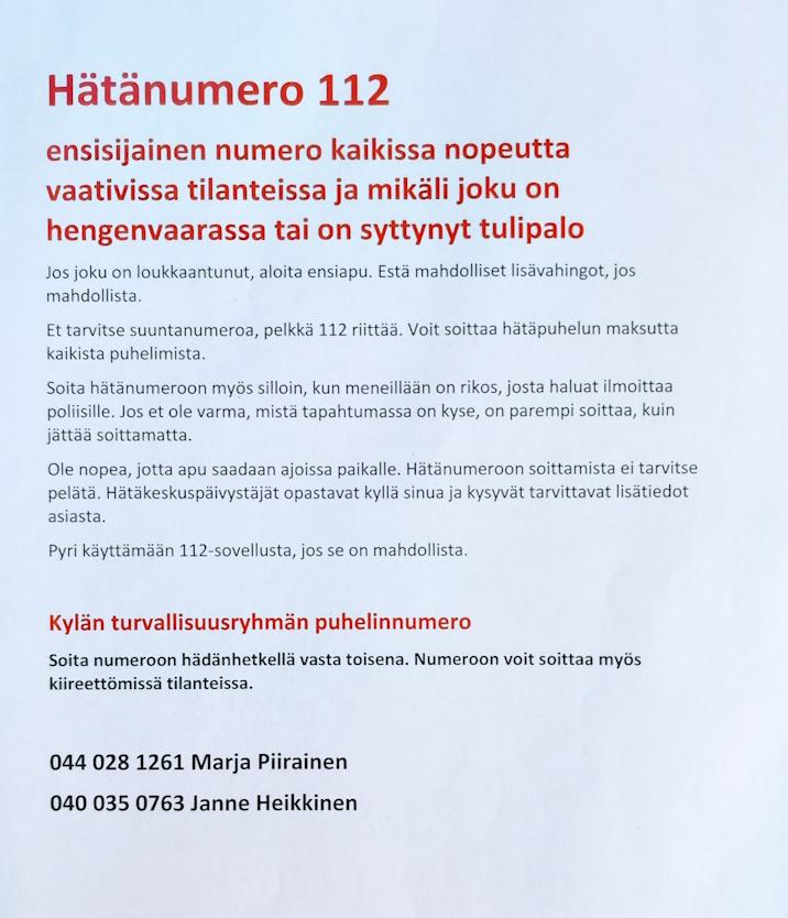 Yhteystiedot - Sipisen kyläyhdistys ry